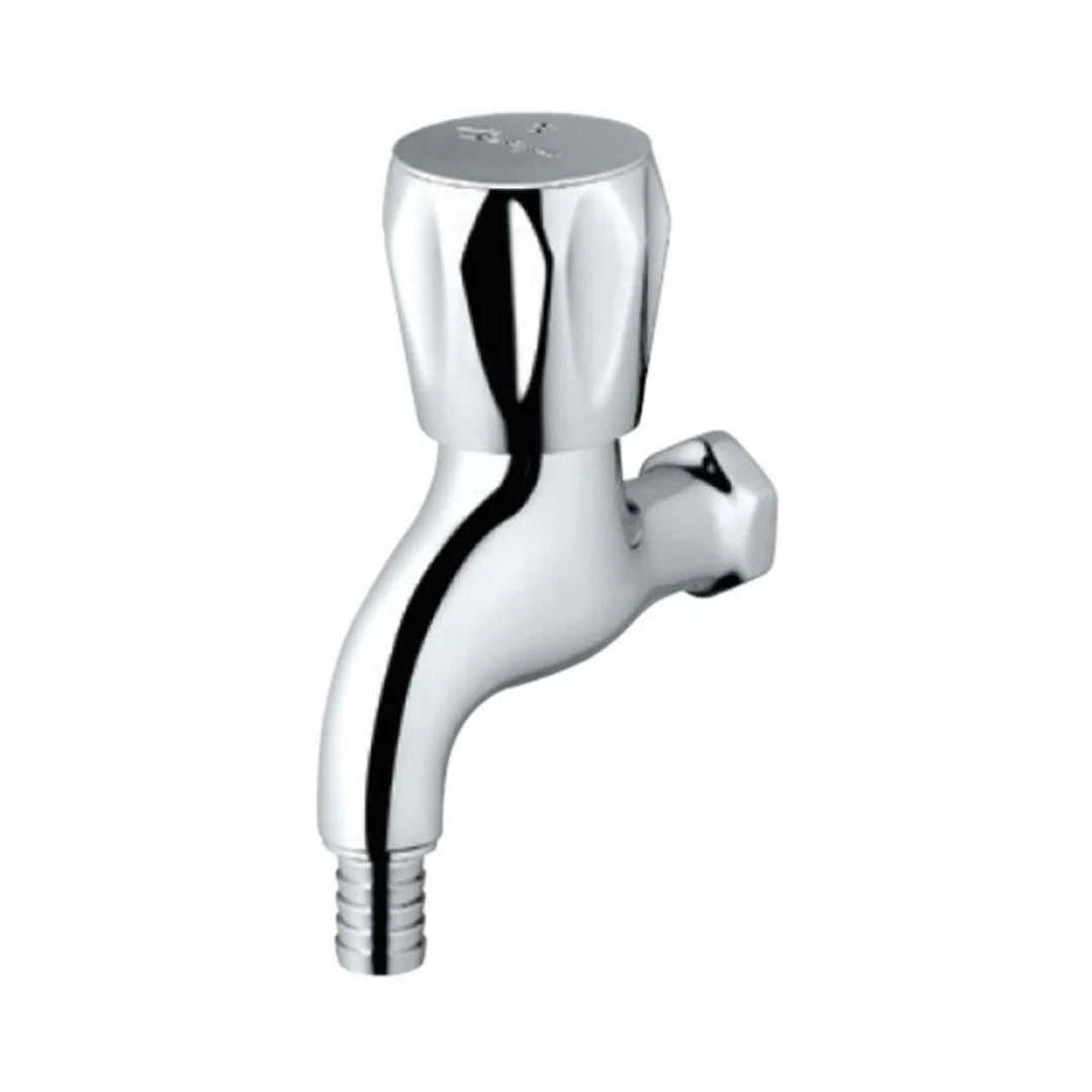 Jaquar WC Area Bib Tap Continental CON-CHR-049NKN - Chrome – bathkart.in