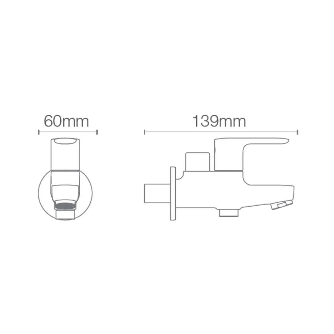 Kohler WC Area 2 Way Bib Tap July 16094IN-4-CP - Chrome – bathkart.in