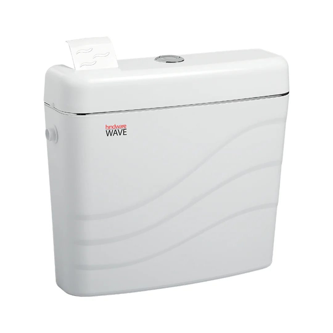 Hindware External Wall Mounted Cistern Without Frame WAVE - White ...